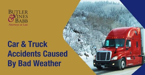Car & Truck Accidents Caused By Bad Weather